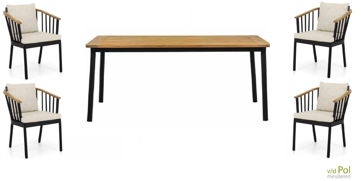 Applebee Condor Elle tuinset 4 persoons — VandePolMeubelen