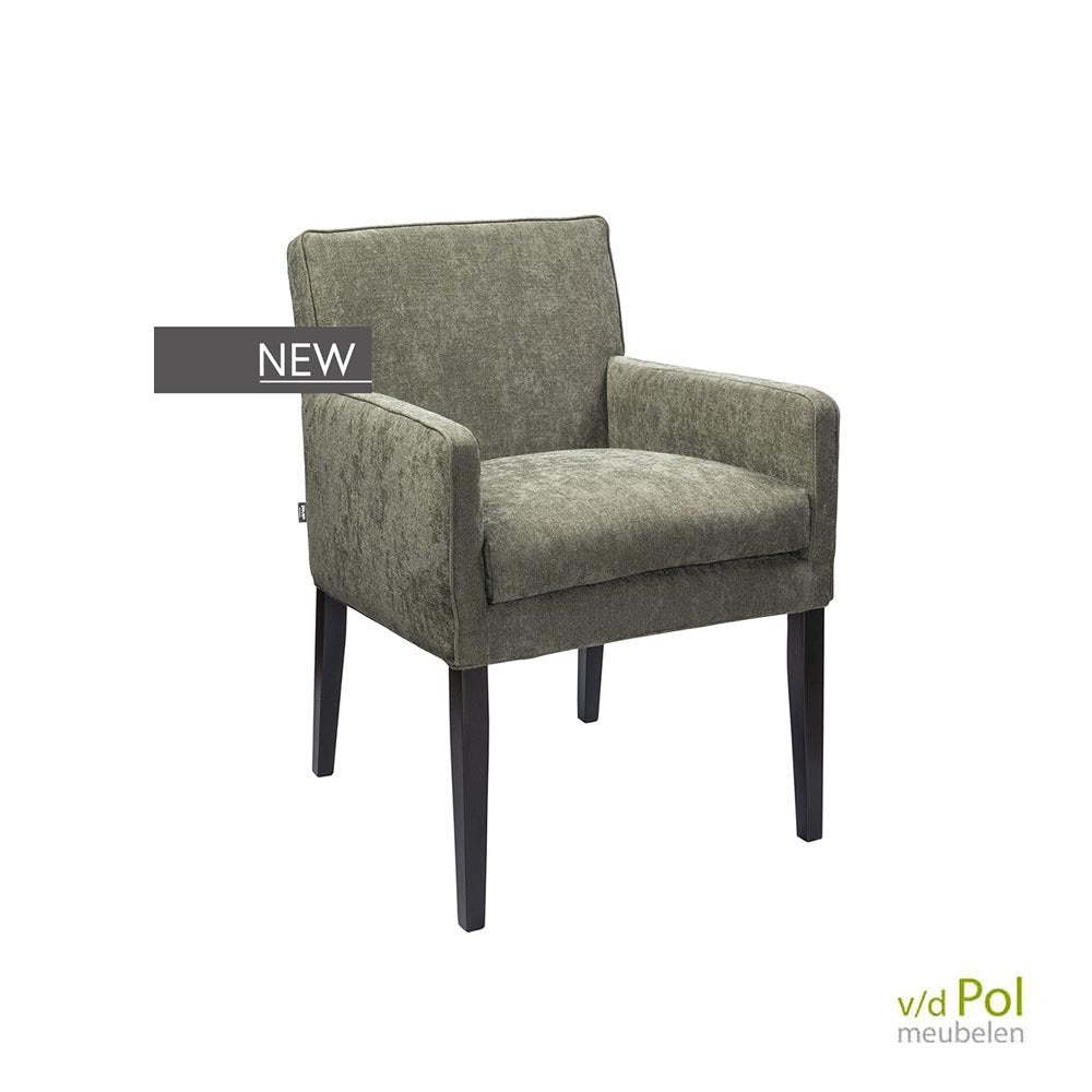 Nix Design eetkamerfauteuil Marina met armleuning kopen? Houten Poot ...