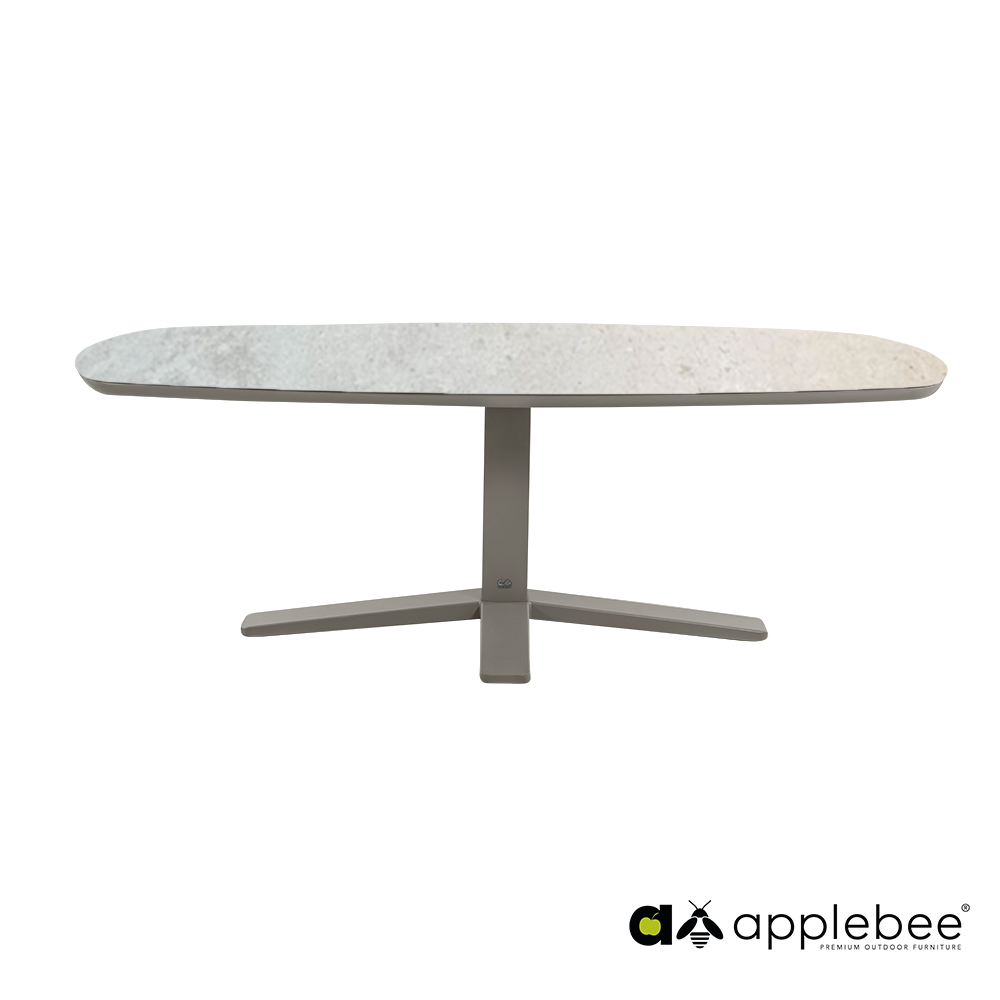 Apple Bee Zanzibar dining table Taupe 220x110 cm | Gratis levering ...